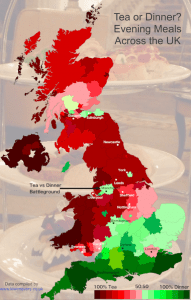 Dinner, tea or supper? - Data analysis solves the debate on what the UK ...